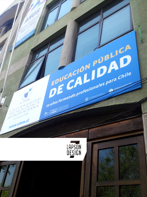 Letreros tela pvc con bastidor metálico – Lapsondesign