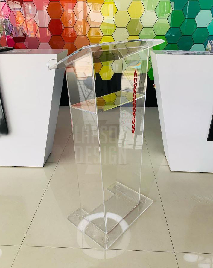 Pódium de Acrílico Personalizado – Lapsondesign